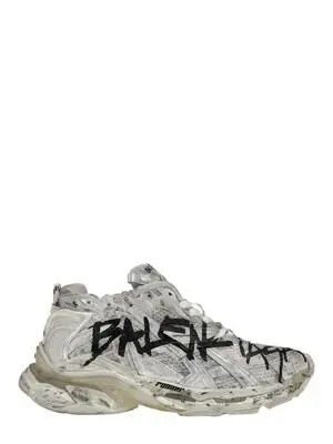 Balenciaga Runner Graffiti Sneakers - White