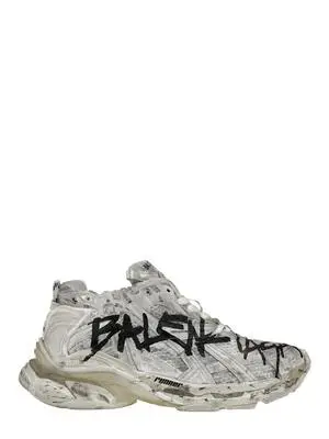Balenciaga Runner Graffiti Sneakers - White