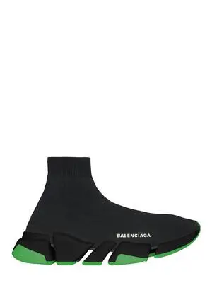 Balenciaga Speed 2.0 Clear Sole Black/neon Green