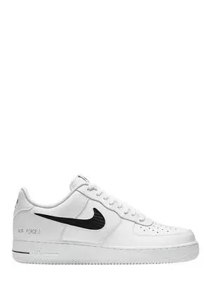 Nike Air Force 1 Low Cut Out Swoosh - White/black