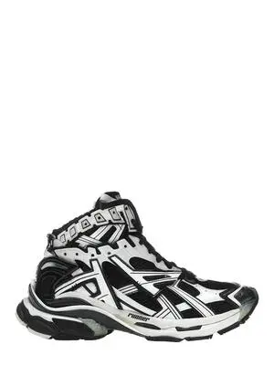 Balenciaga Runner High-top Sneakers - White/black