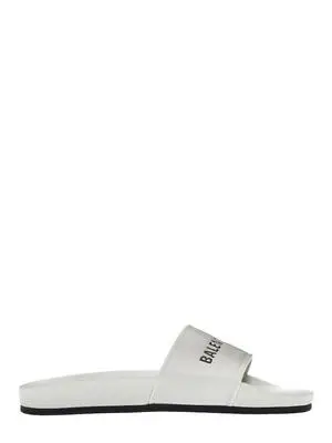 Balenciaga Pool Slide - White/black