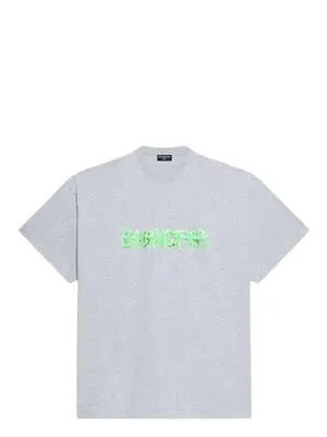 Balenciaga Slime Oversized T-shirt - Gray/green