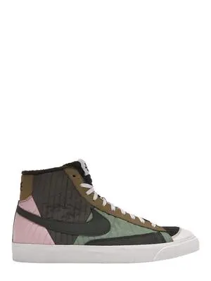 Nike Blazer Mid 77 Premium Toasty Quilted High-top Sneakers - Sequoia/medium Olive/brown Kelp