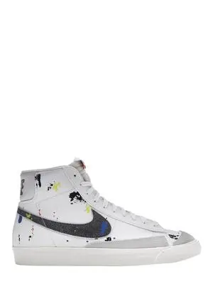 Nike Blazer Mid 77 Paint Splatter Sneakers - White/black/sail