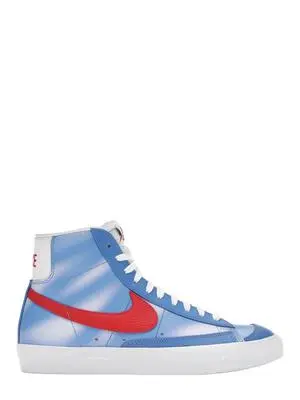 Nike Blazer Mid '77 High-top Sneakers - Pacific Blue/white/university Red