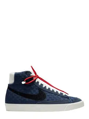 Nike Blazer Mid 77 Sashiko Sneakers - Navy Blue/natural/white