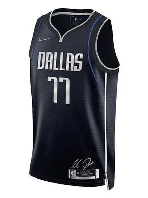 Nike Doncic Mavericks Dri-fit Nba Jersey - Black