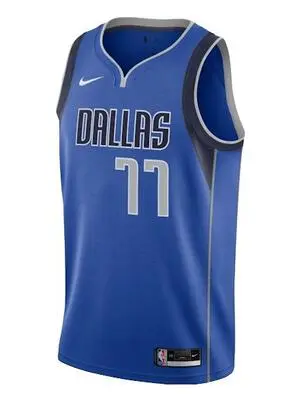 Nike Doncic Dallas Mavericks Icon Edition 2020 Jersey - Blue/black/grey