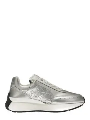 Alexander McQueen Sprint Runner - Silver/black/white