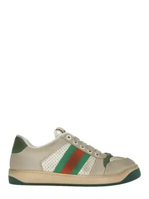 Gucci Screener Sneakers Off White/red/green