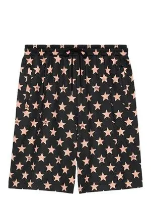 Gucci Star-print Shorts - Black