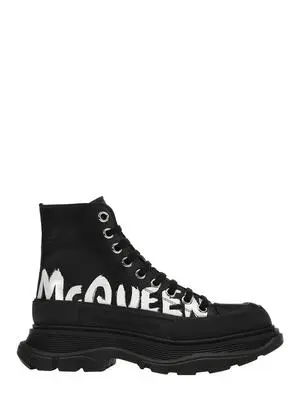 Alexander McQueen Tread Slick High-top Boots - Black/white
