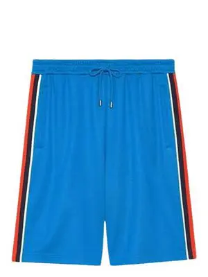 Gucci Technical Jersey Shorts - Blue