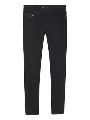 Saint Laurent Cropped Skinnyfit Denim Jeans - Used Black