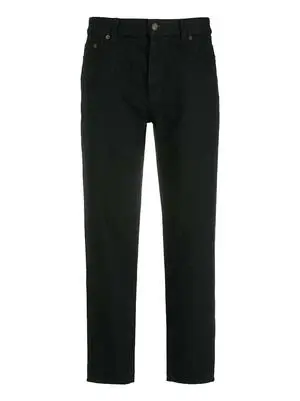 Saint Laurent Straight Leg Jeans - Black