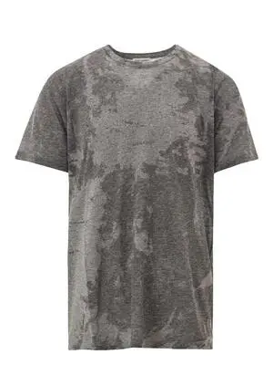Saint Laurent Rive Gauche Devore T-shirt - Grey