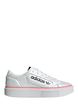 Adidas Sleek Super Sneakers - Cloud White/clear Lilac/signal Coral