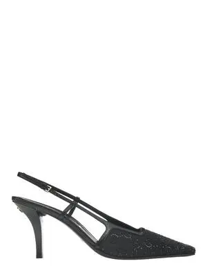 GUCCI GG Slingback 75mm Pump With Crystal Appliqué