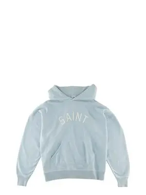 SAINT MXXXXXX Felt Hoodie - Vintage Blue