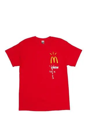 TRAVIS SCOTT X Mcdonald's Crew T-shirt - Red