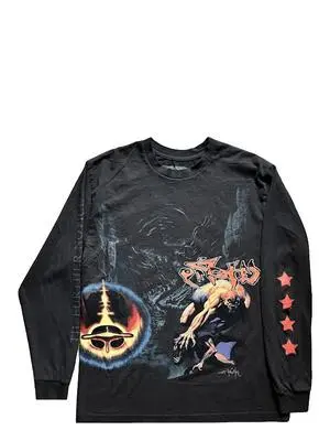 TRAVIS SCOTT Utopia Circus Maximus 2023 Tour Long Sleeve Tee Shirt - Black