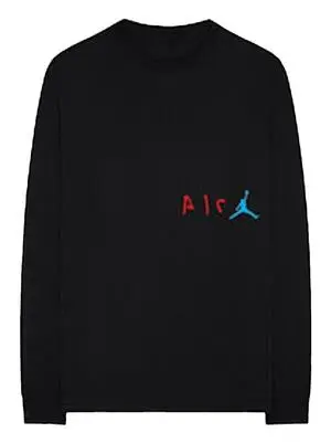 TRAVIS SCOTT X Jordan Cactus Jack Long Sleeve Tee Shirt - Black