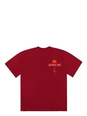 TRAVIS SCOTT X Mcdonald's Apple Pie T-shirt - Red
