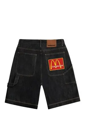 TRAVIS SCOTT X Mcdonald's Cj Arches Denim Shorts - Indigo