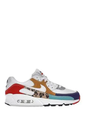 Nike Air Max 90 Se Animal - White/light Curry/habanero Red