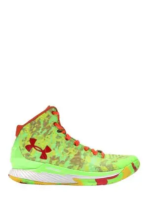 Under Armour Ua Curry One "candy Reignin" Sneakers - Hyper Green/team Orange