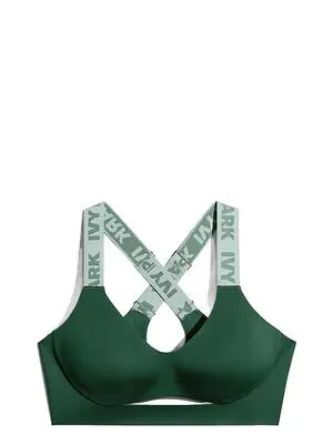 Adidas Ivy Park Cutout Medium Support Bra - Dark Green