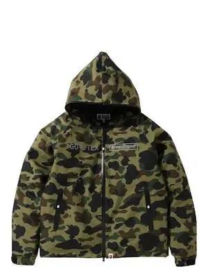 BAPE Gore-tex 1st Camo Hoodie Down Jacket - Green
