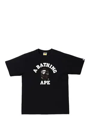 A BATHING APE Digital Camo College Tee Shirt - Black