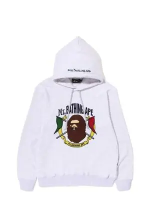 A BATHING APE Golf Mr. Bathing Ape Pullover Hoodie - Grey