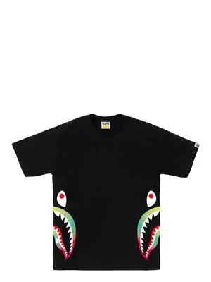 A BATHING APE Gradation Side Shark Tee Shirt - Black