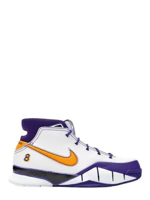 Nike Kobe 1 Protro Think Close Out Sneakers - White/del Sol/varsity Purple