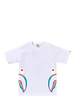A BATHING APE Gradation Side Shark Tee Shirt - White