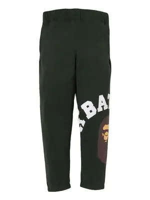 A BATHING APE Giant College Sweatpants - Olive Drab