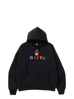 A BATHING APE Loose Fit Pullover Hoodie Black