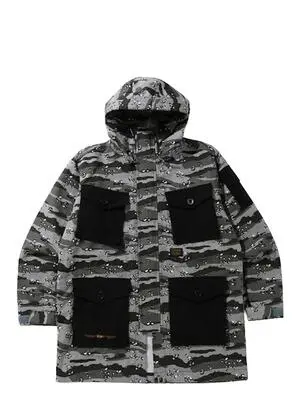 A BATHING APE Desert Camo Loose Fit Military Jacket - Black