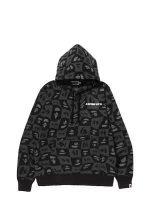 A BATHING APE Distortion Pullover Hoodie - Black