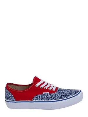 VANS Authentic Lace-up Sneakers - Red/blue