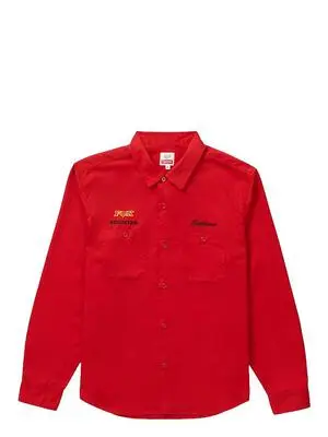 Supreme Honda Fox Racing Work Shirt - Red