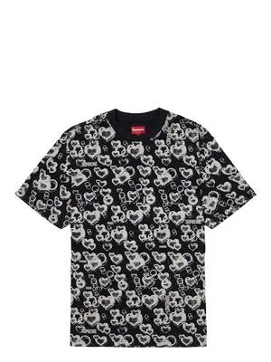 Supreme Hearts Short Sleeve Top Black