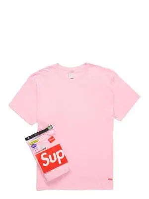 Supreme Hanes Tagless Tee Shirts - Pink
