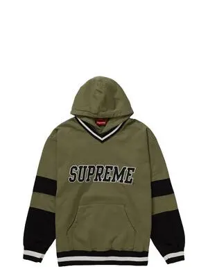 Supreme Hockey Hooded Sweatshirt - Light Olive