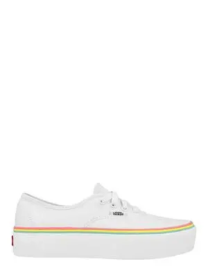 VANS Authentic Platform 2.0 Rainbow Foxing - White