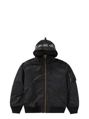 Supreme Hooded Ma1 Jacket - Black