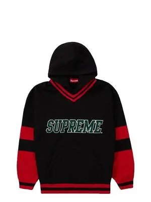Supreme Hockey Hooded Sweatshirt - Black